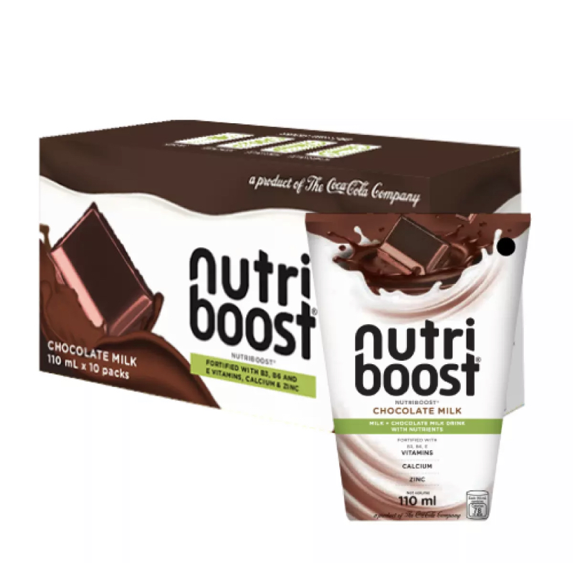 NUTRIBOOST Chocolate, Strawberry, Orange Flavor 110 ML x 10 Packs
