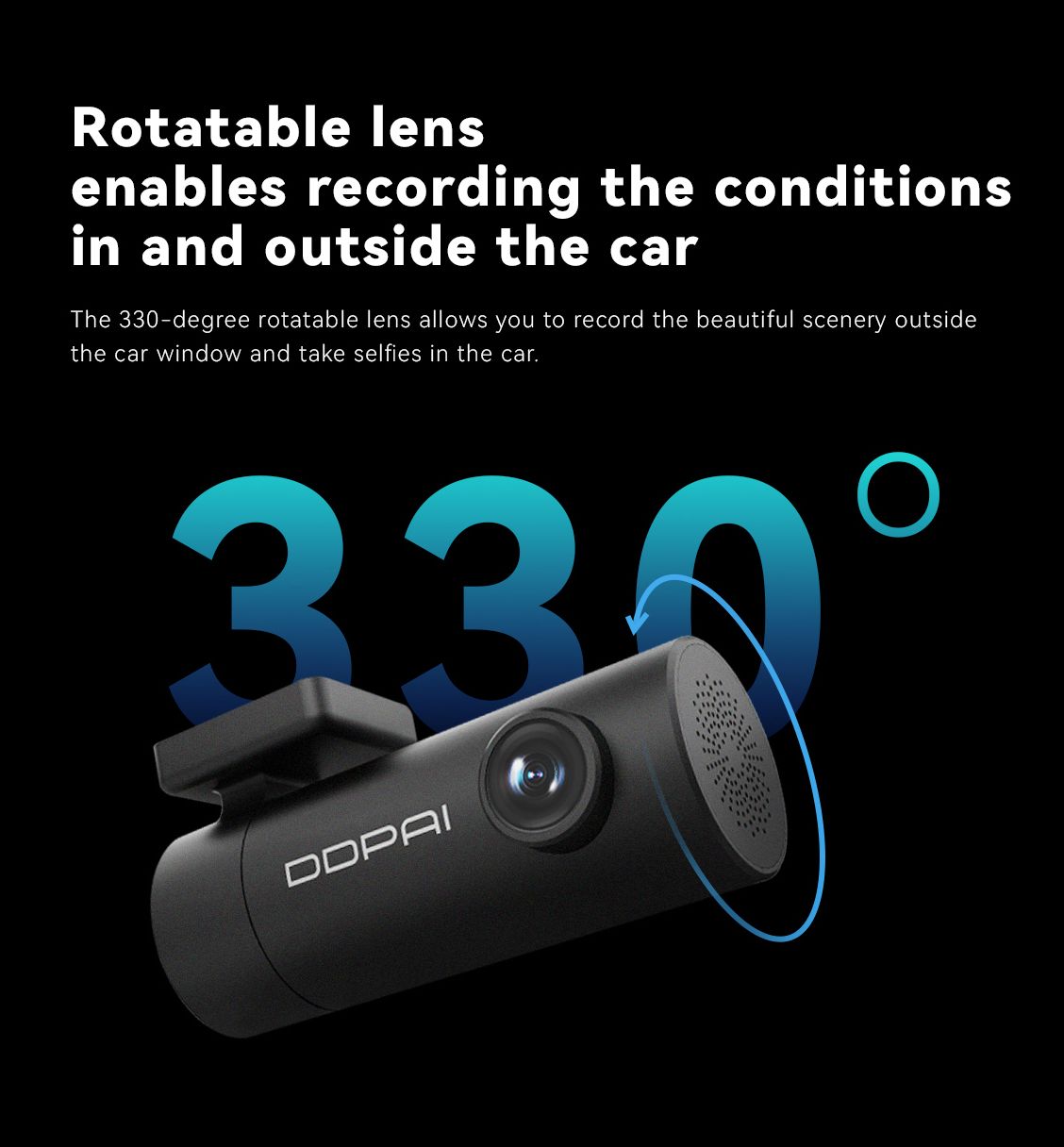 DDPAI Mini Pro Dash Cam 1296p Full HD 140° Night Vision G-Sensor 24 ...