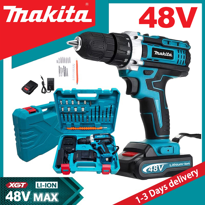 Hand Drill Cordless 2 Battery Heavyduty Set Power Tools Original Hand ...