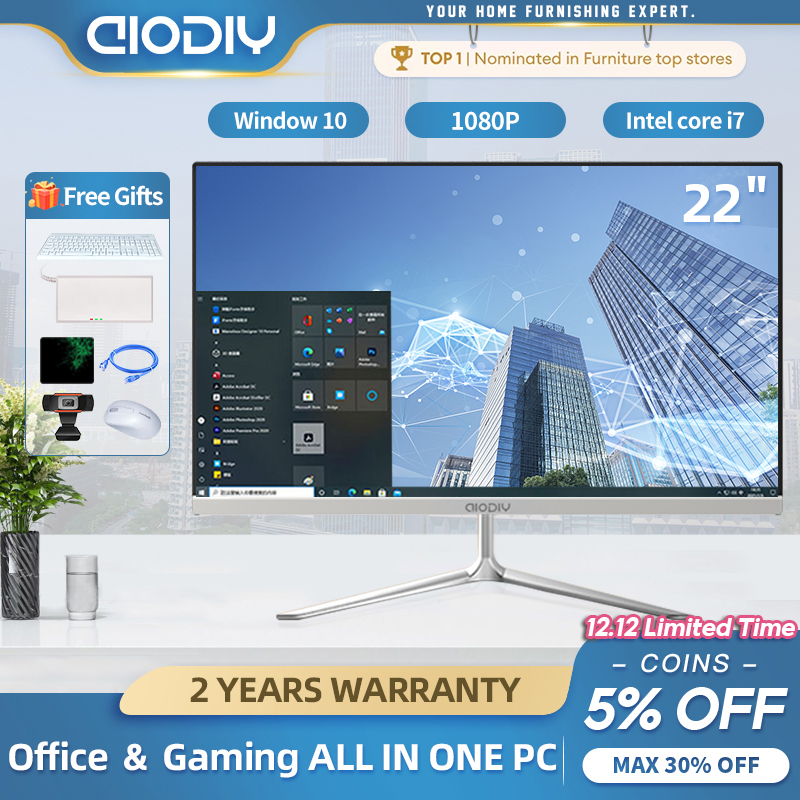 Shop Aiodiy Brand 22 Inch Hd All In One Pc Computer Desktop with great ...