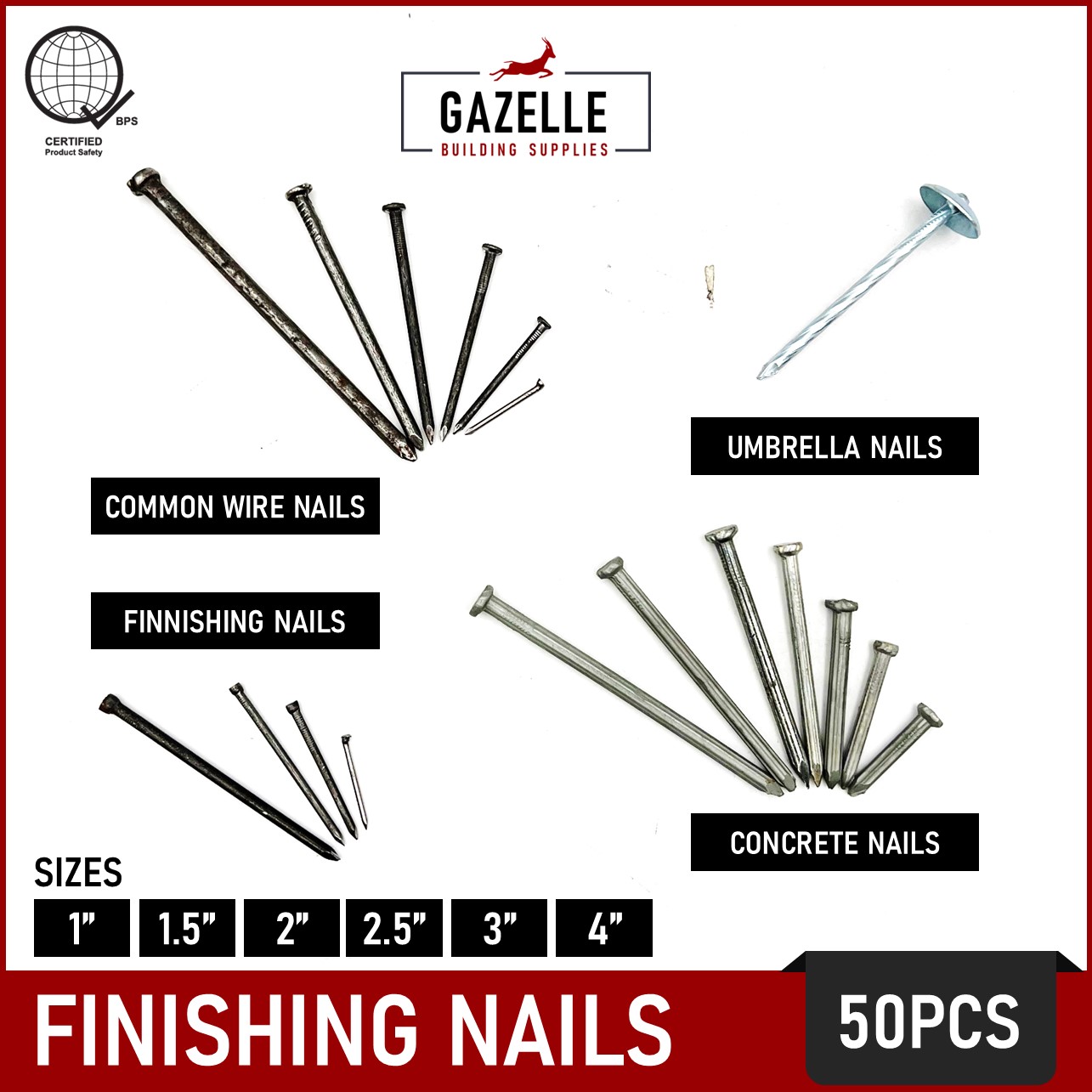 Buy Common Nails 1 online | Lazada.com.ph