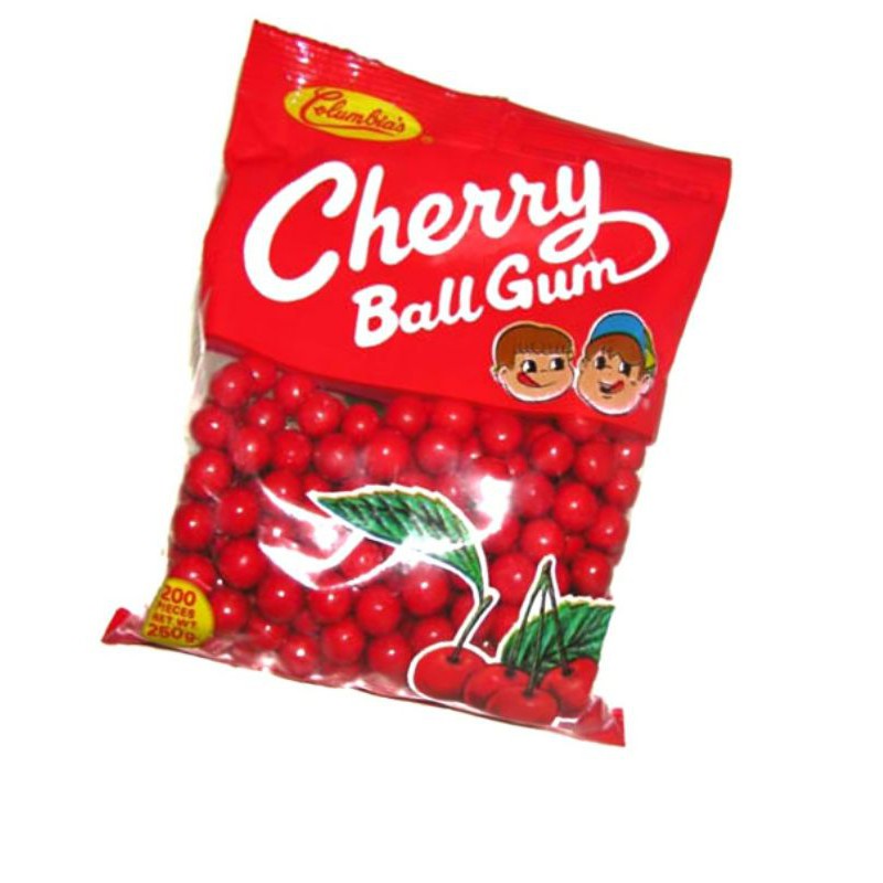 Bubblegum Cherry Ball Gum Pingpong Bubble Gum 200 pieces Sweets Candies