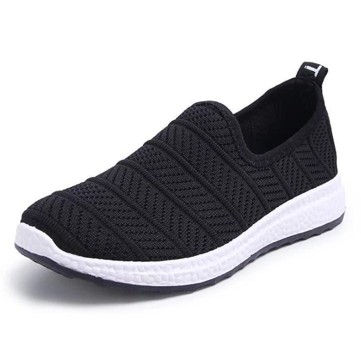 JEIKY. Ladies Korean Breathable Slip On Stripe Low Cut Plain Shoes # ...