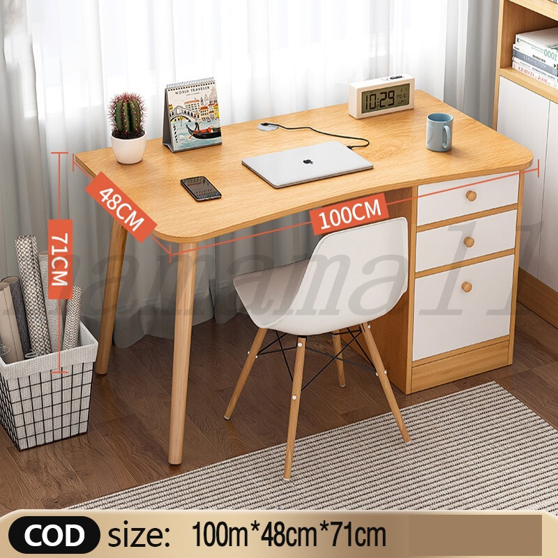 120CM Table Desk for Computer Office Table with Drawer Work Desk ...