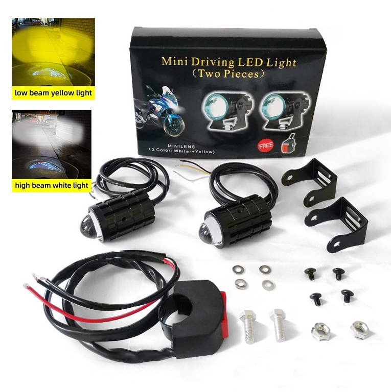 Mini Driving Light White+Yellow 1pair LED Universal High Quality ...
