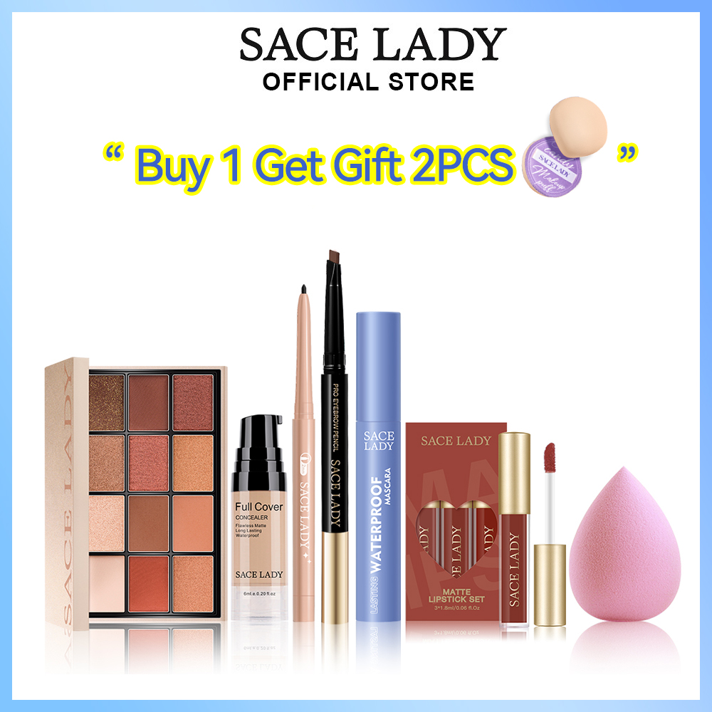 SACE LADY Make Up Set Complete Makeup Kit 7Pcs [Eyeshadow Palette ...