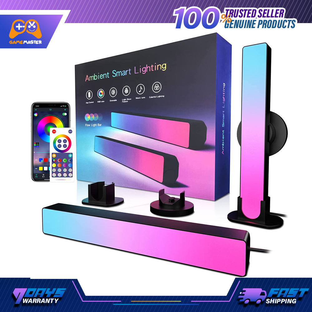 RGB LED Light Bar Multiple Modes Ambient Lighting with Sound Activated ...