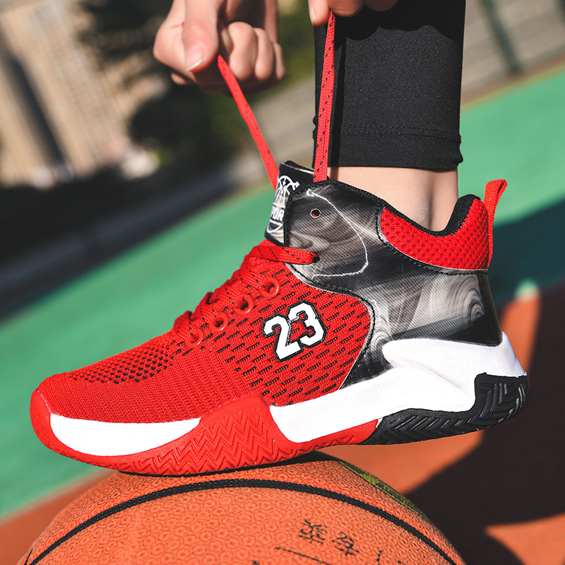 Spring New Children's Basketball Shoes For Boys And Girls Non-slip Kids ...