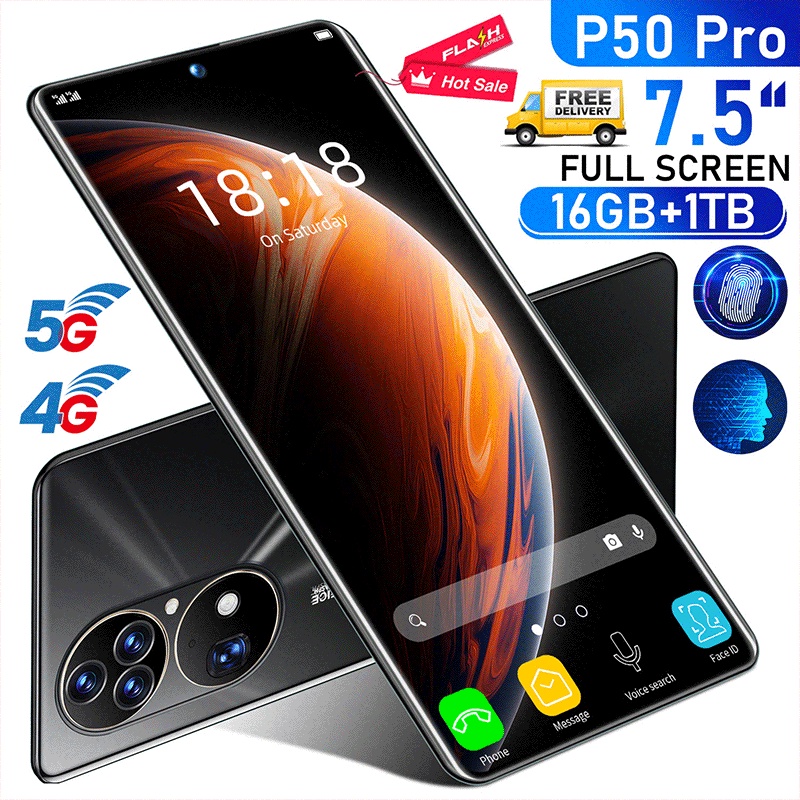 💕 Huawei P50 Pro Cellphone Sale Original Big Sale 7.5 inch big screen ...