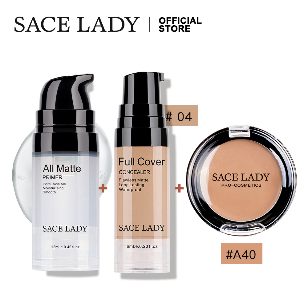 （Delivery in 3 days）SACE LADY Make Up Set Poreless Face Primer Base ...