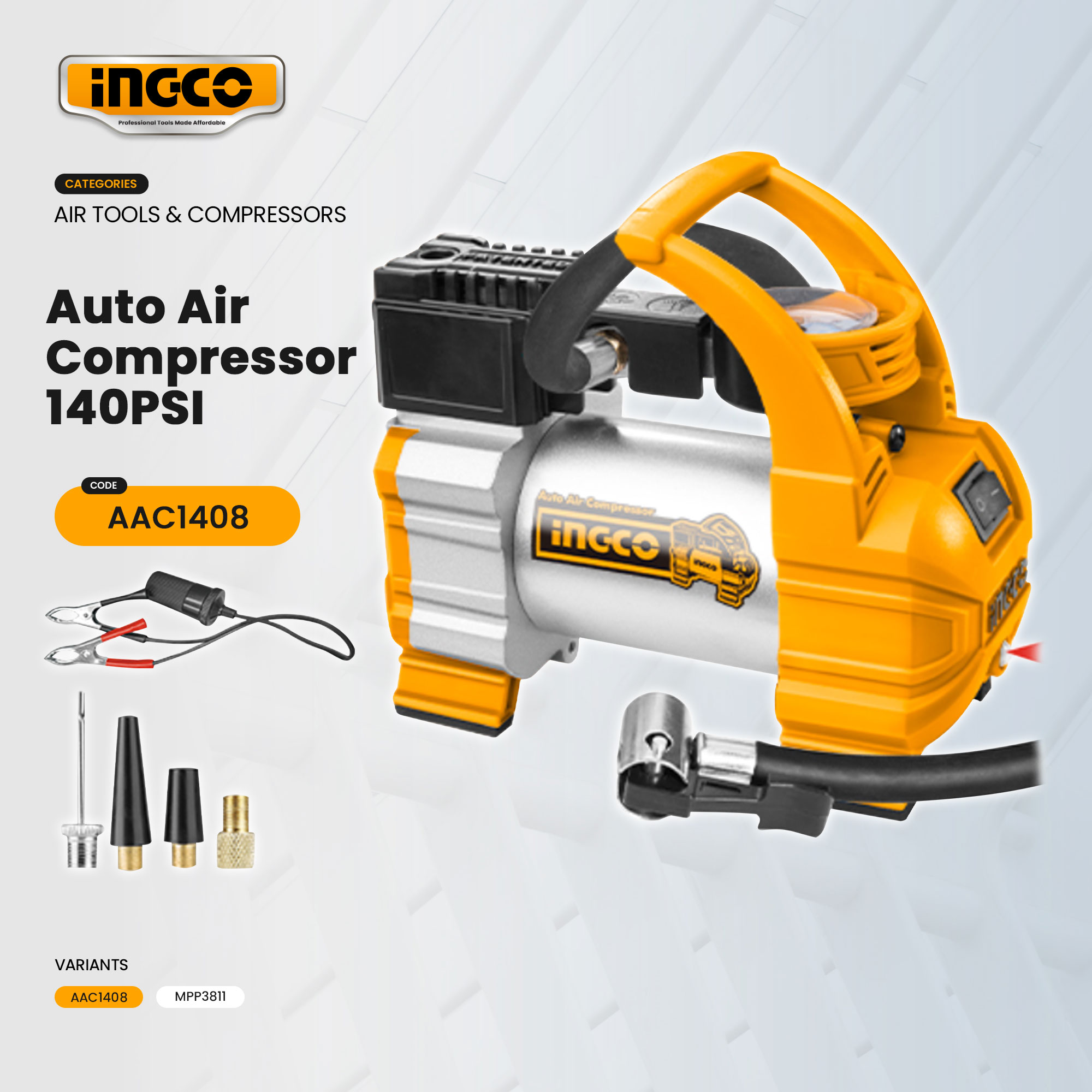 Shop Ingco Auto Air Compressor online | Lazada.com.ph