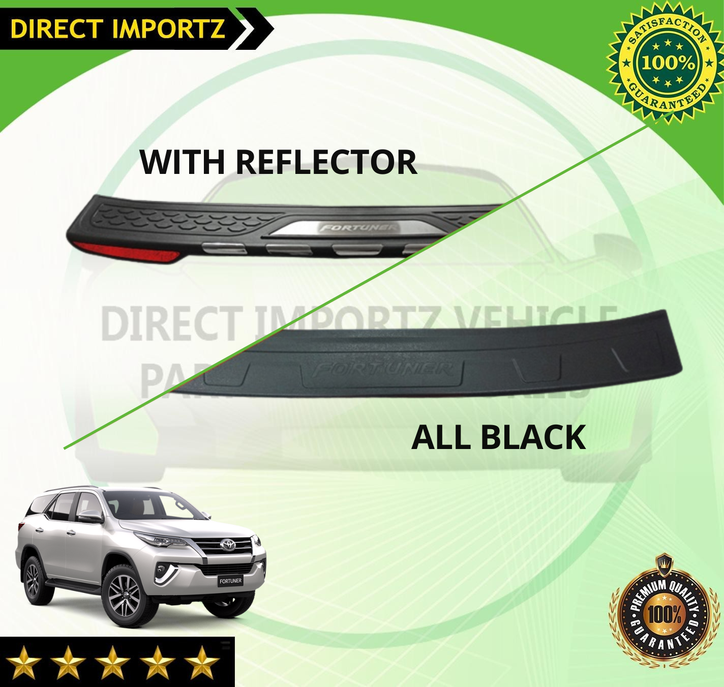 TOYOTA FORTUNER 2016-22 REAR BUMPER STEP GUARD STAINLESS, 43% OFF
