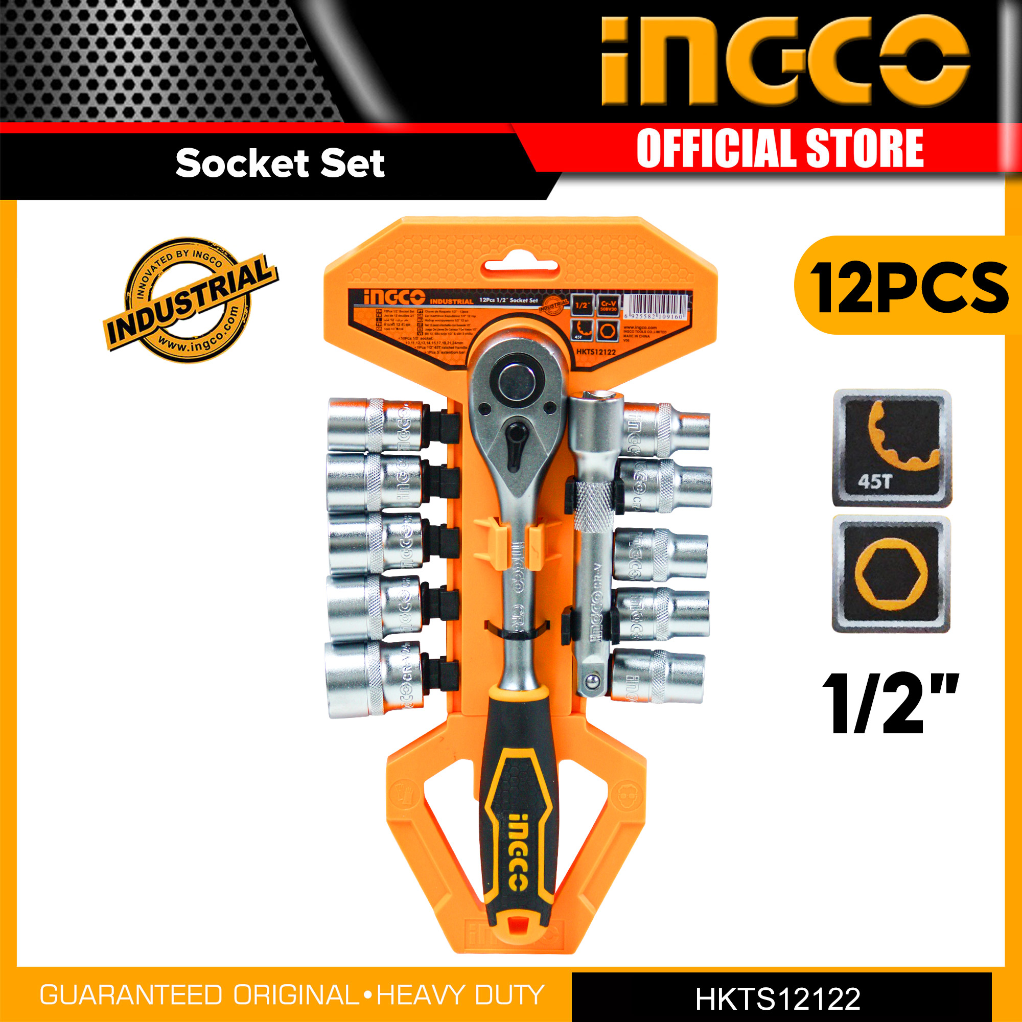 Shop Ingco Socket Set Hkts12122 with great discounts and prices online ...