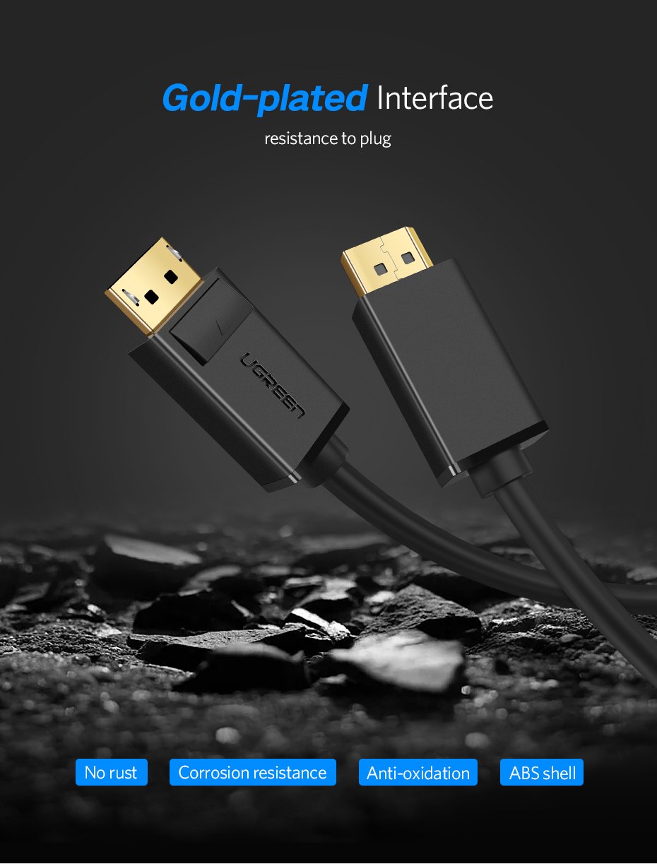 Netcodex.ph: UGREEN 4K 1.2 Version Gold Plated DP to DP DisplayPort ...