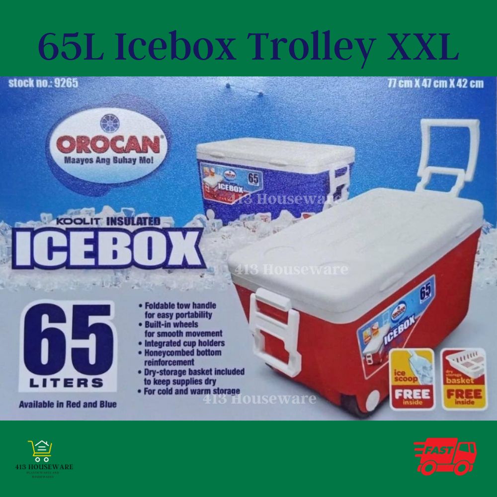 Buy Cooler Ice Box Trolley online | Lazada.com.ph