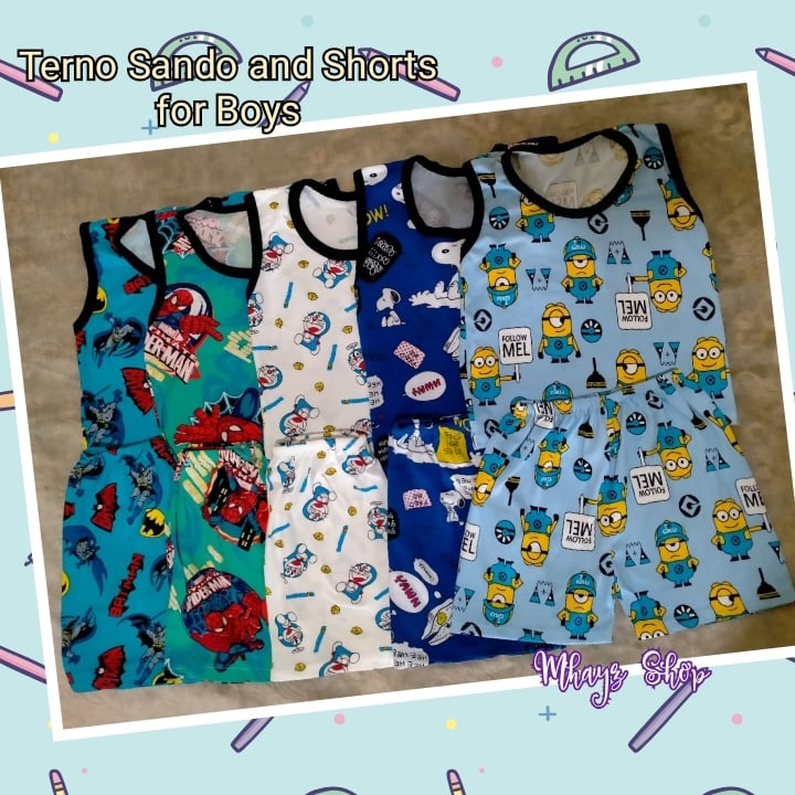 Sando and Short Terno for Boys / 1 to 10 years old / Great Quality ...