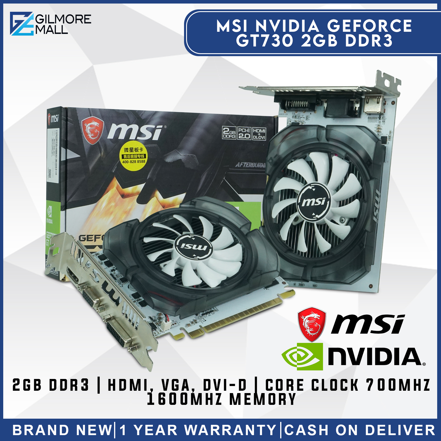 Buy MSI GeForce GT730 Fermi 2GB PCI-e Graphics Card Online At Low ...