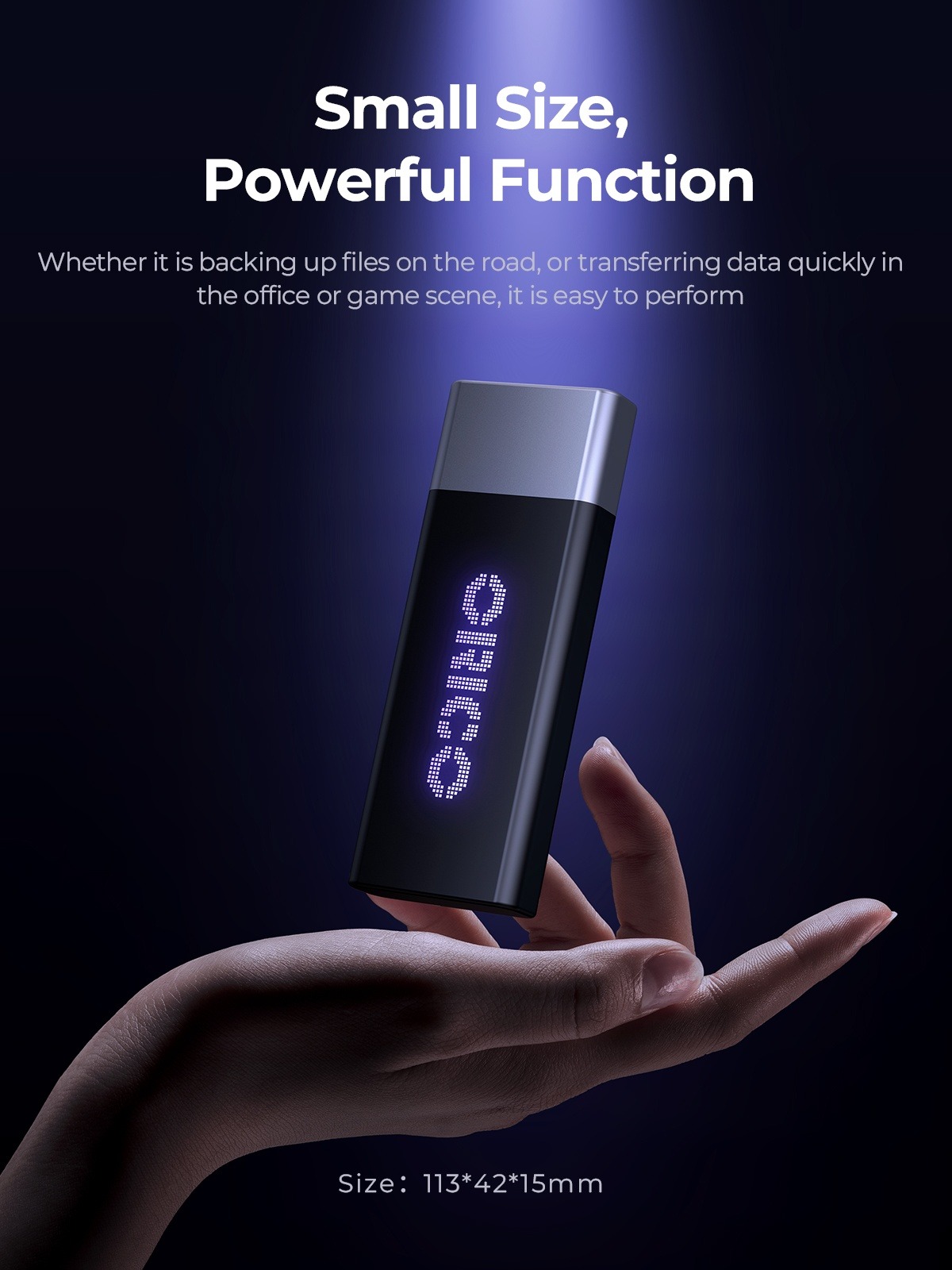 ORICO Genie Gaming 2TB Portable SSD RGB USB 3.2 Gen 2 Type C 10Gbps So ...
