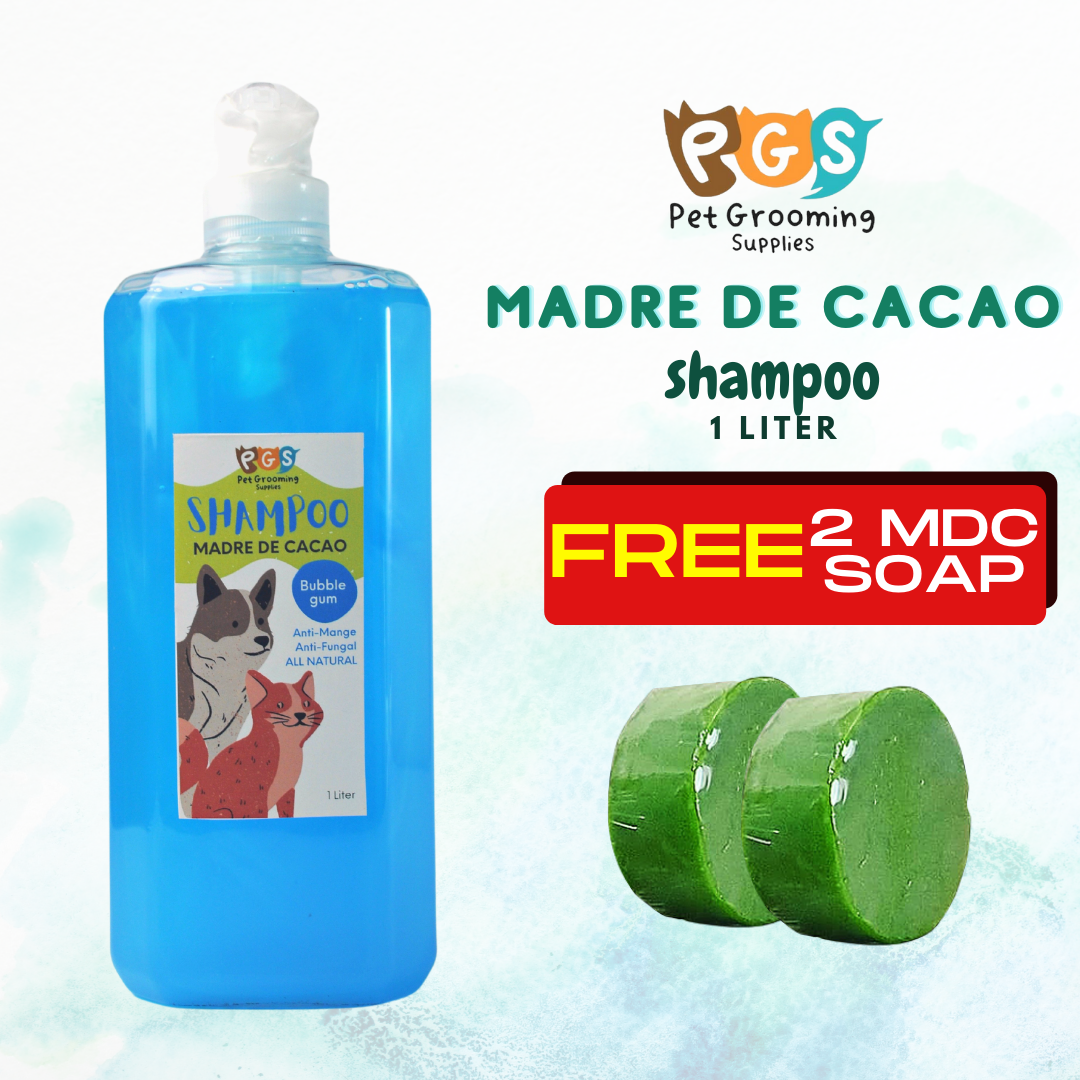 COD PET Shampoo Madre De Cacao Bubble Gum Scent 1Liter with Free 2 MDC ...