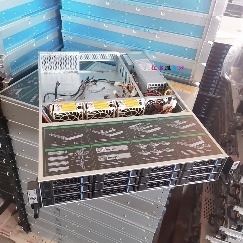 Supermicro 2U 8 12-bay server NAS chassis 3.5 inch hot-swappable E-ATX ...