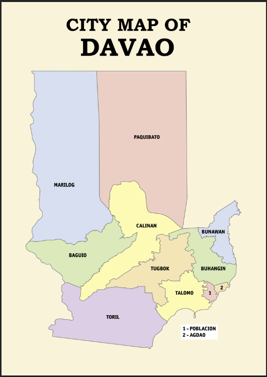 Maps Davao Street Map Philippines