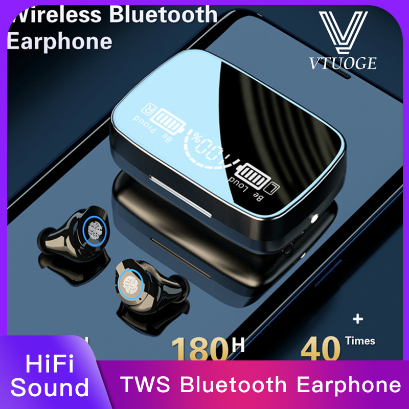VTUOGE Newest Bluetooth 5.0 Earphone Wireless Earbuds With Microphone ...