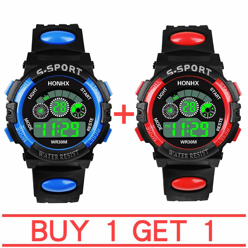 Buy 1 get 1 free COD Men's Sports Digital Waterproof Watch Military LED ...