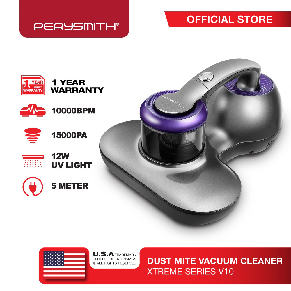 [Heavy Duty] PerySmith Mini Dust Mite Handstick Vacuum Cleaner V10 For ...