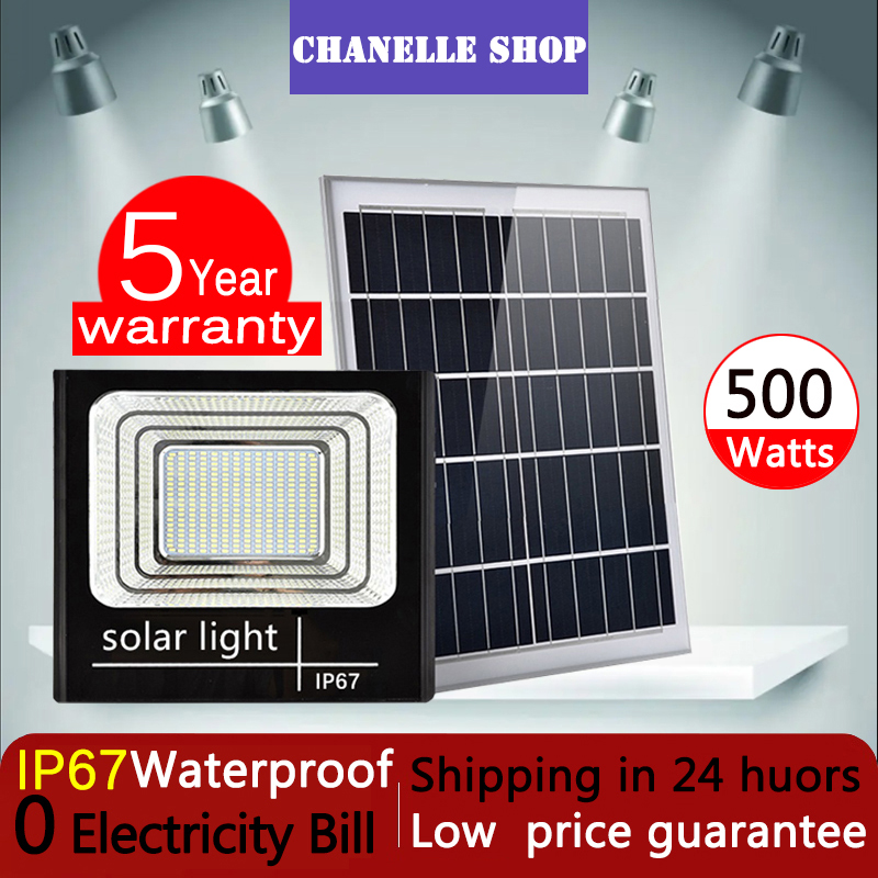 【COD】solar lights outdoor waterproof 200watts solarlight with panel ...