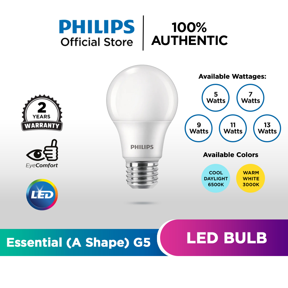Shop Philips Essential Led Bulb 7w Cool Daylight with great discounts ...