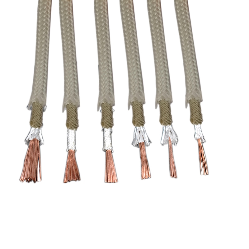 High temperature resistant 500℃ mica braided wire single core pure copper 20/18/17/15/13/11/9AWG ...