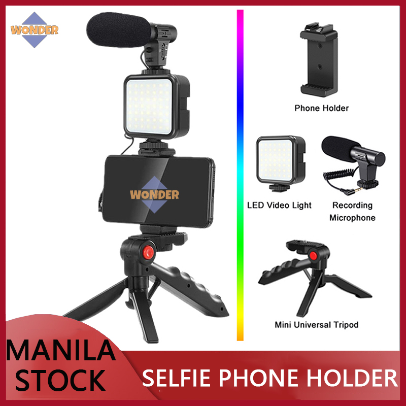 WONDER Vlogging Set Equipment Phone Vlog Video Kit with Table Tripod ...