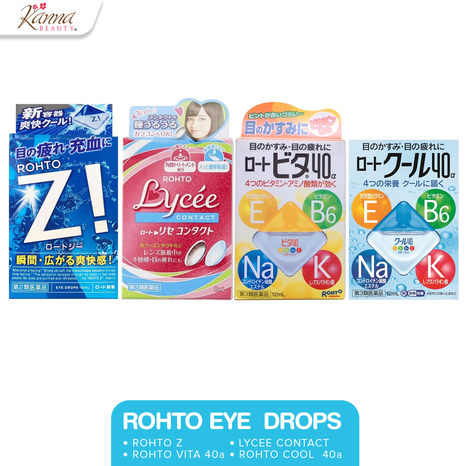 Rohto Japan Eye Drops | Rohto Z! | Rohto Lycee | Rohto Vita | Rohto ...