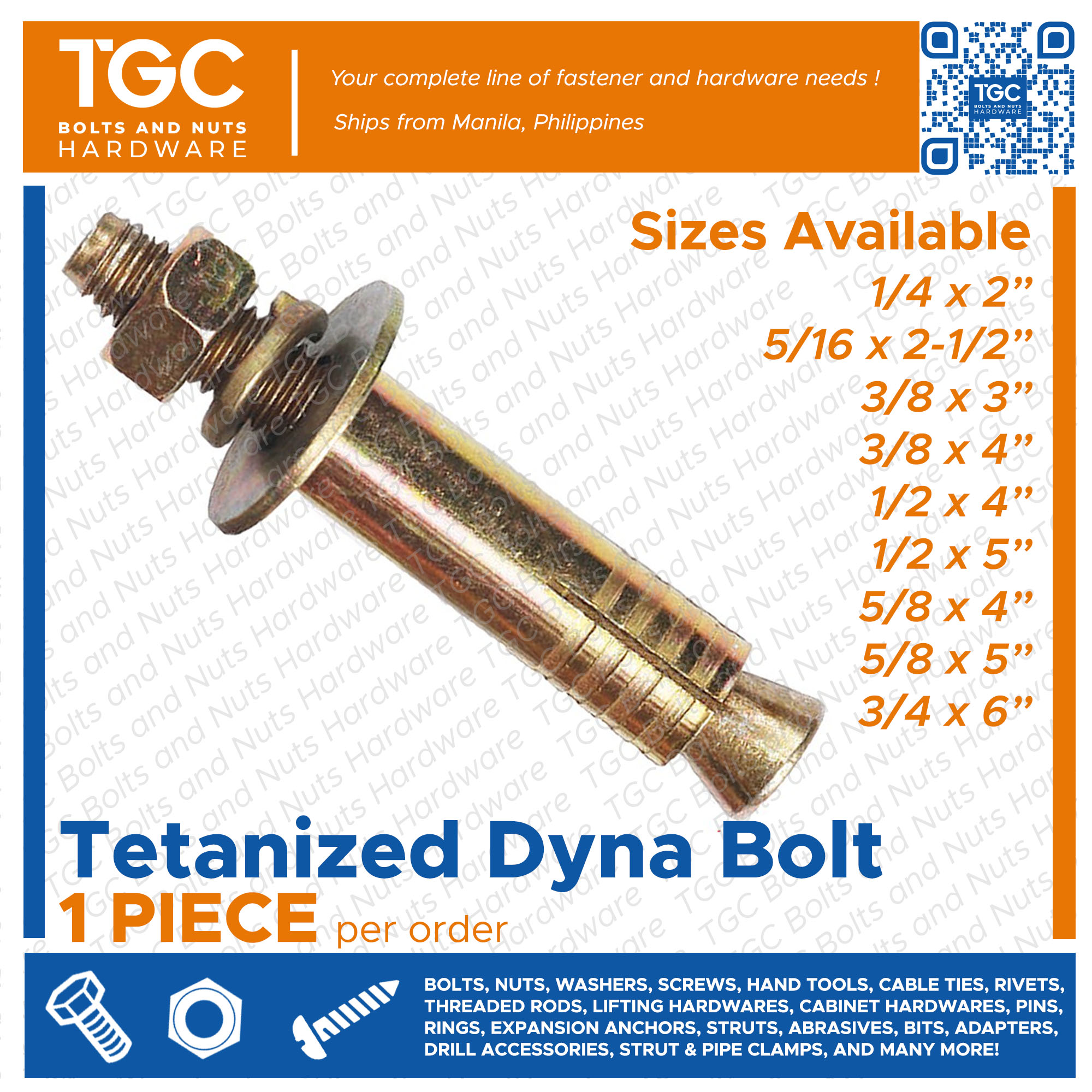 Buy 1 Inch Bolt online | Lazada.com.ph