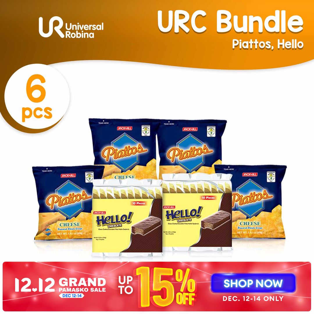 Hello! Choco Coated 10X15G (2 Packs) + Piattos Cheese 40G (4 Packs)