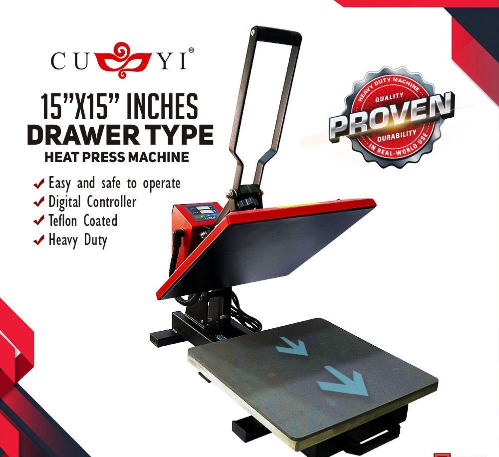 Heat Press Cuyi 15x15 Computers Tech Office Business Technology On