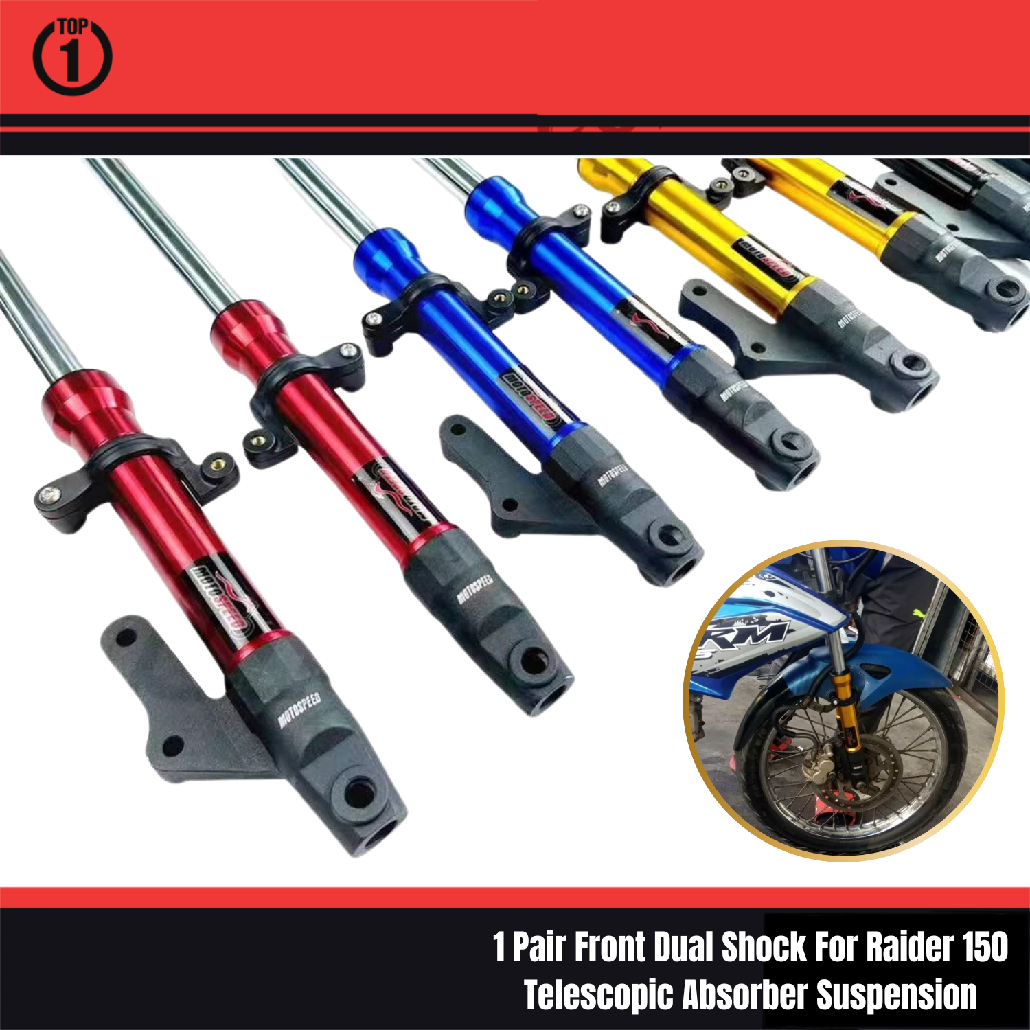 Shop Front Shock Telescopic Raider 150 with great discounts and prices ...