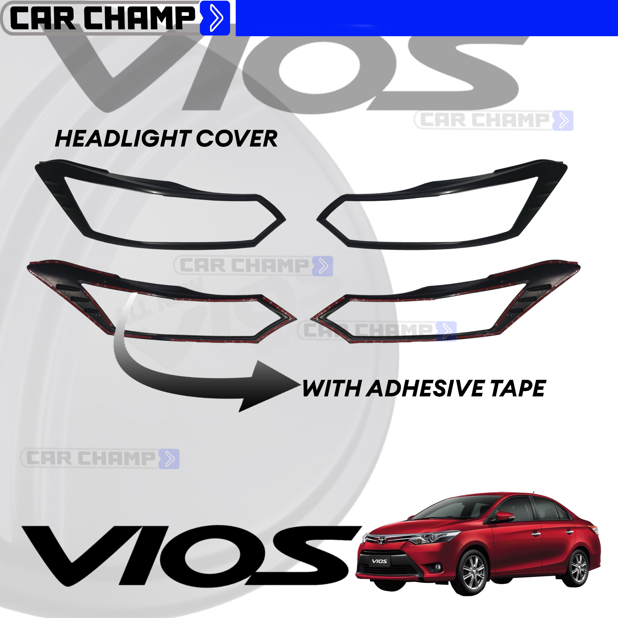 Shop Toyota Vios Head Light Cover online | Lazada.com.ph