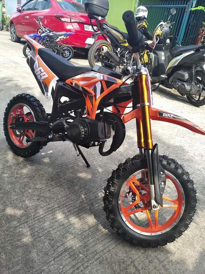 Orange 50 Cc Dirt Bike For Kids Below 12 Years Age Kids, 60% OFF