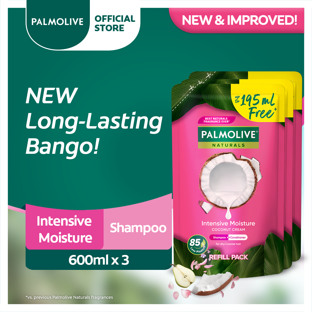 Palmolive Naturals Shampoo - with Coconut Cream, for Dry Hair, Refill ...