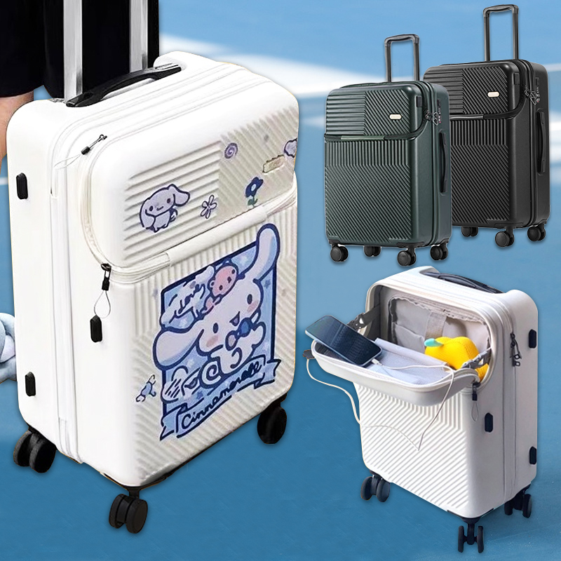 Japanese Style Front Opening Boarding Luggage Women's 20-Inch Small ...