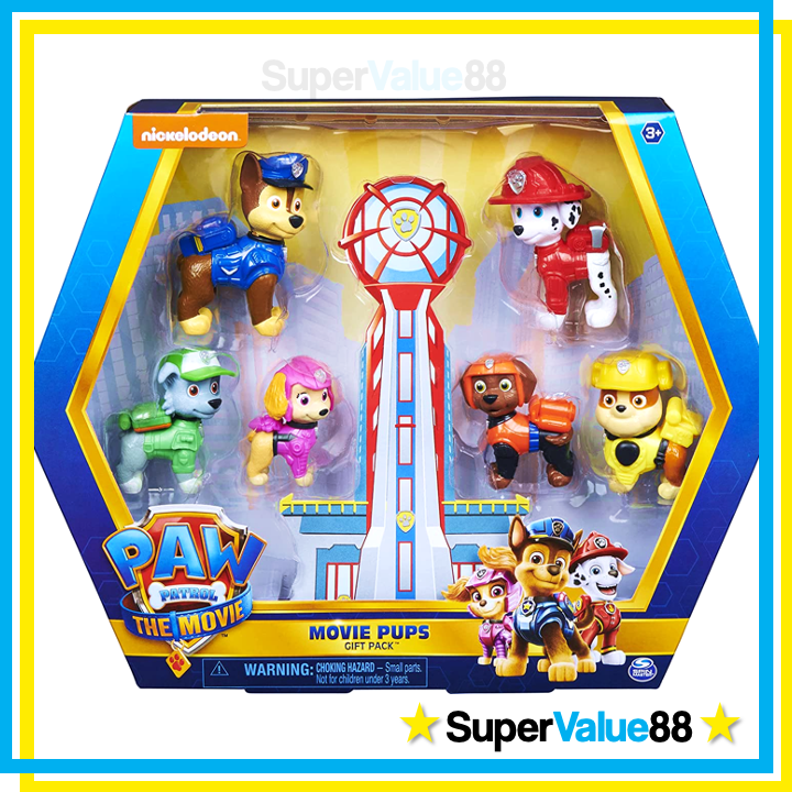 Original Paw Patrol The Movie Pups Gift Pack Playset With Collectible ...