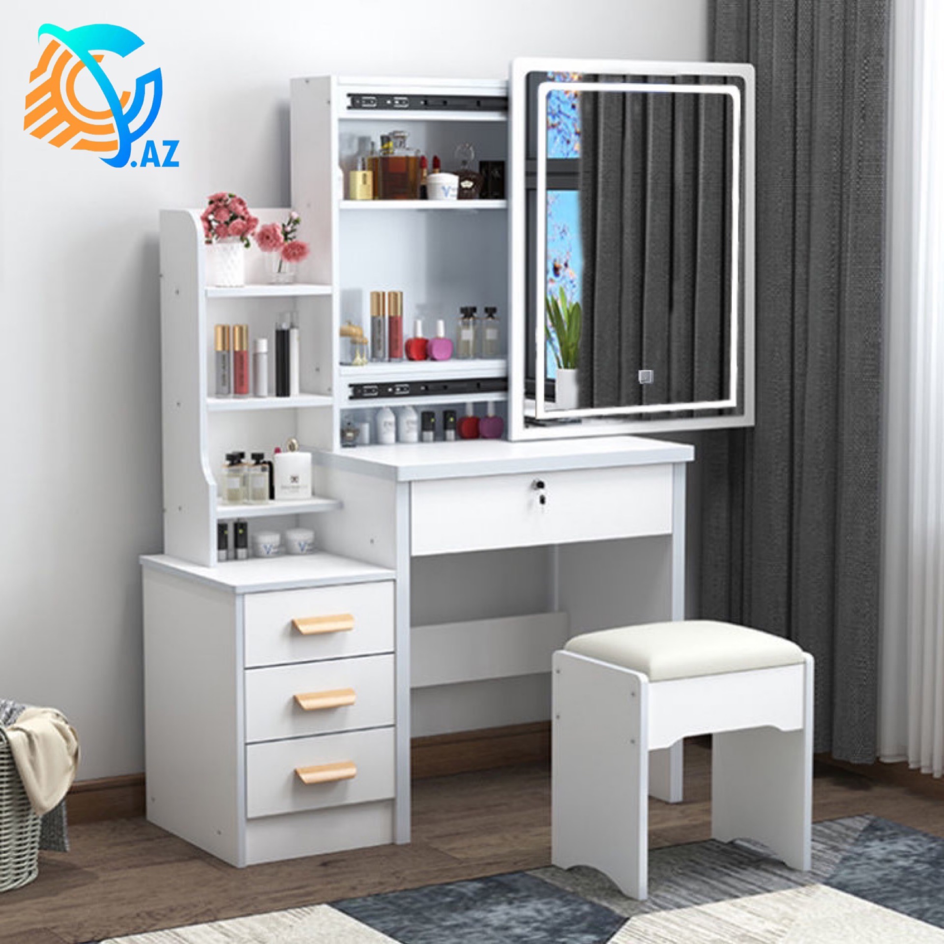 CC.AZ European-style dressing table bedroom dresser simple multi ...