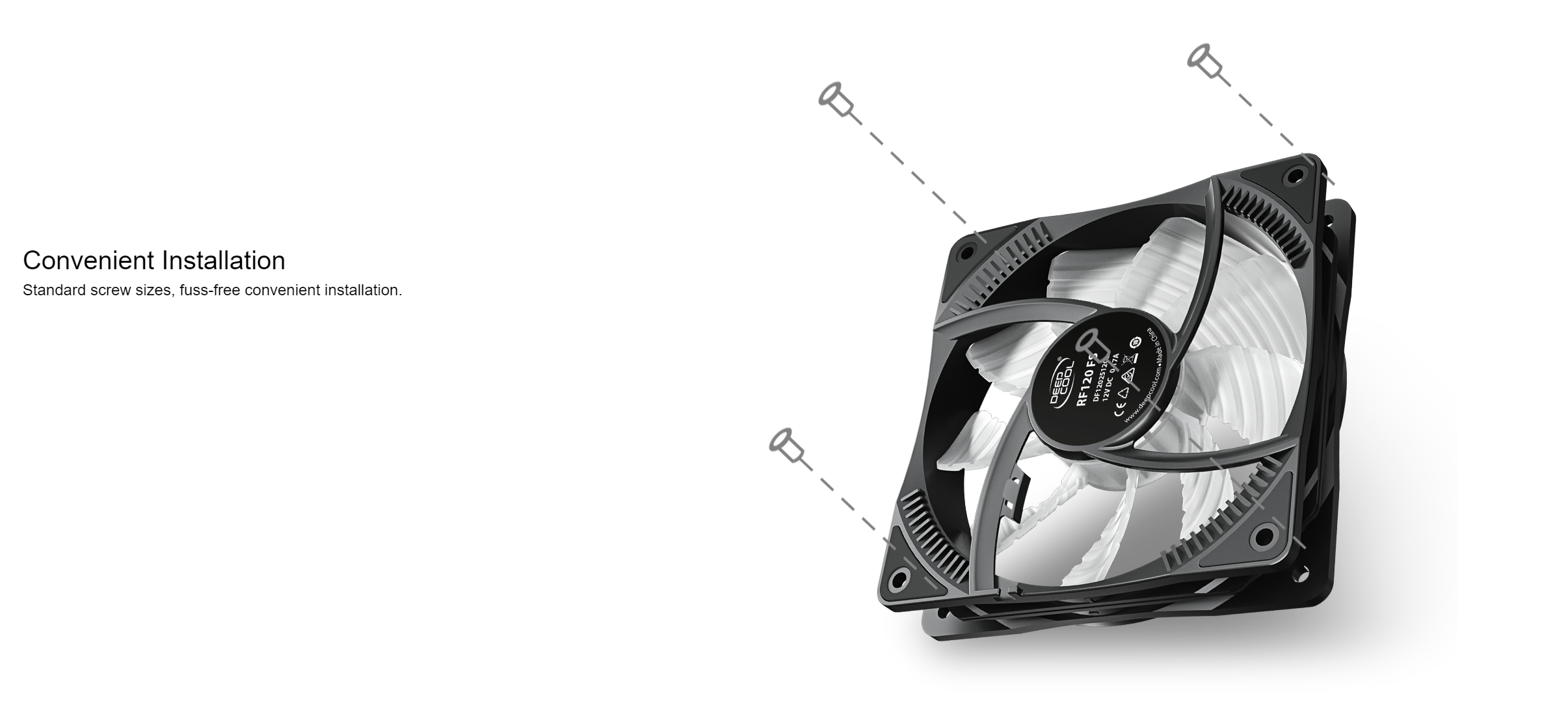 Netcodex.ph: DeepCool RF 120 FS 3 in 1 PC Case Fans DP-FLED3-RF120-FS-3P
