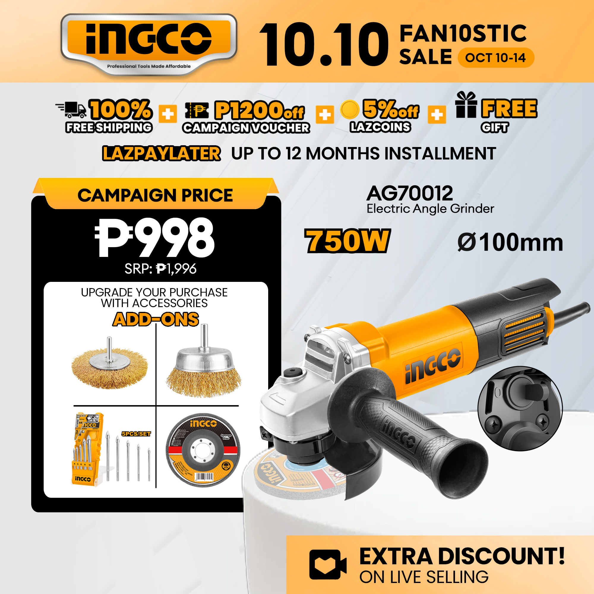 Shop Ingco Sanding Machine Spare Parts with great discounts and prices ...