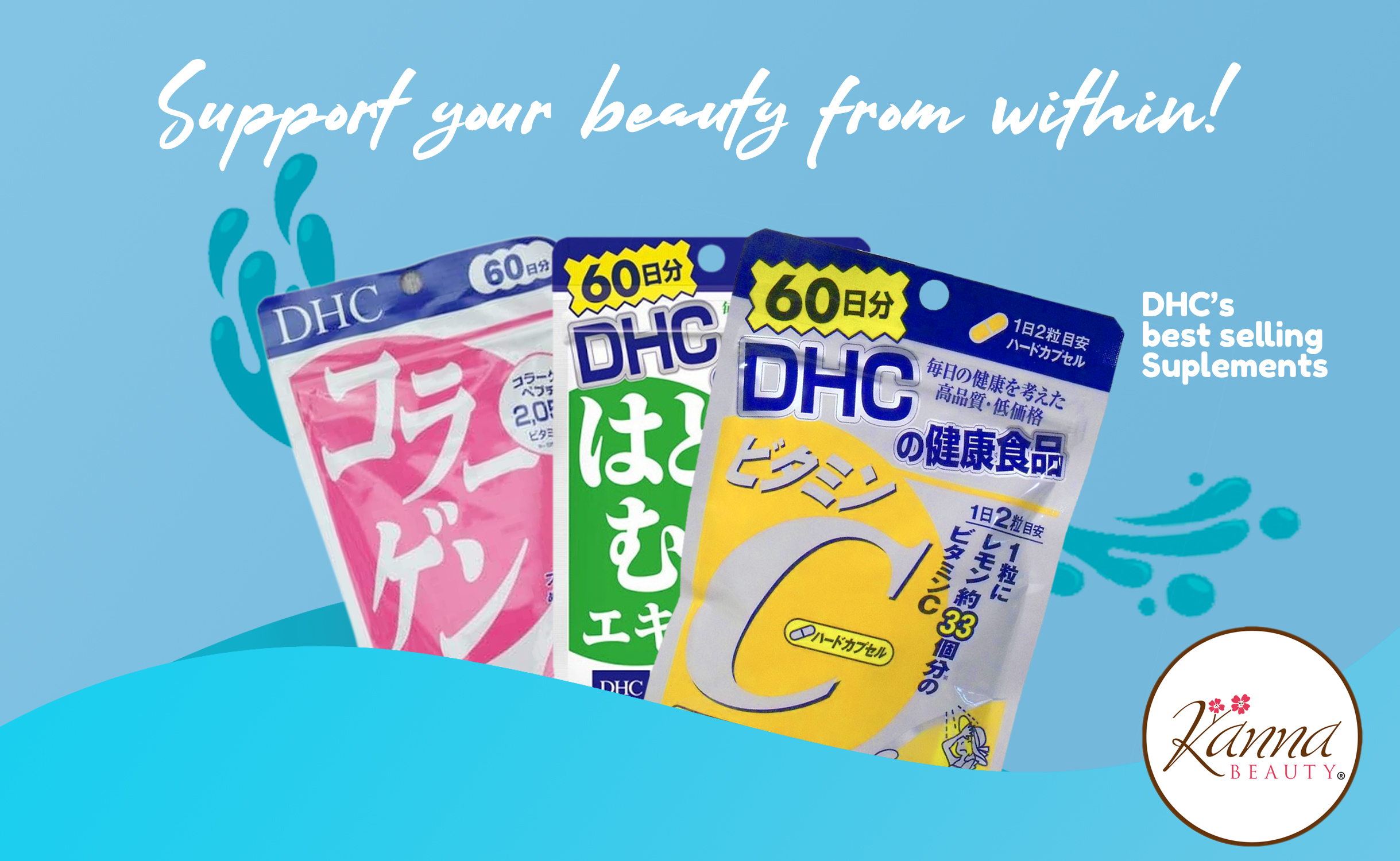 DHC Vitamin C 90 days 180 tablets – Kanna Beauty