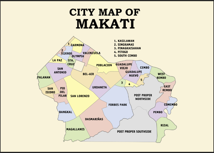 Makati City Manila Philippines Map Bangko Sentral Ng Pilipinas 7th BSP