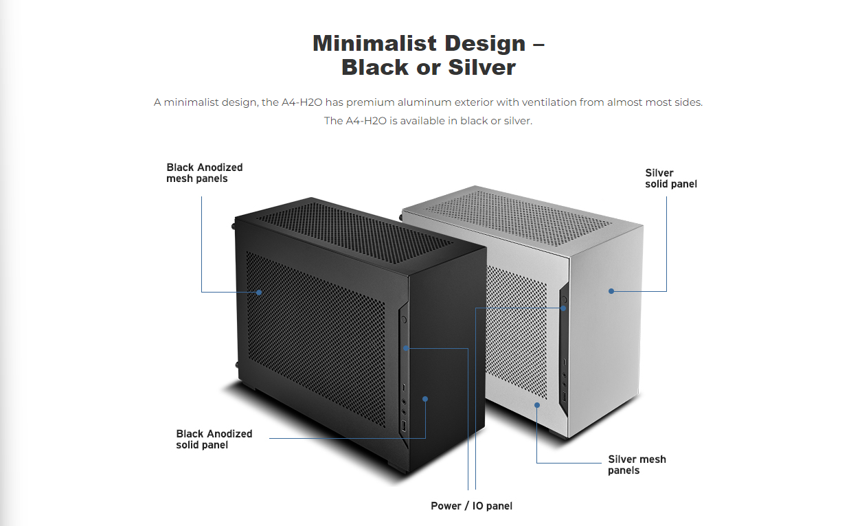 Netcodex.ph: Lian Li A4-H2O Silver PCIe Gen4 small form factor PC ...