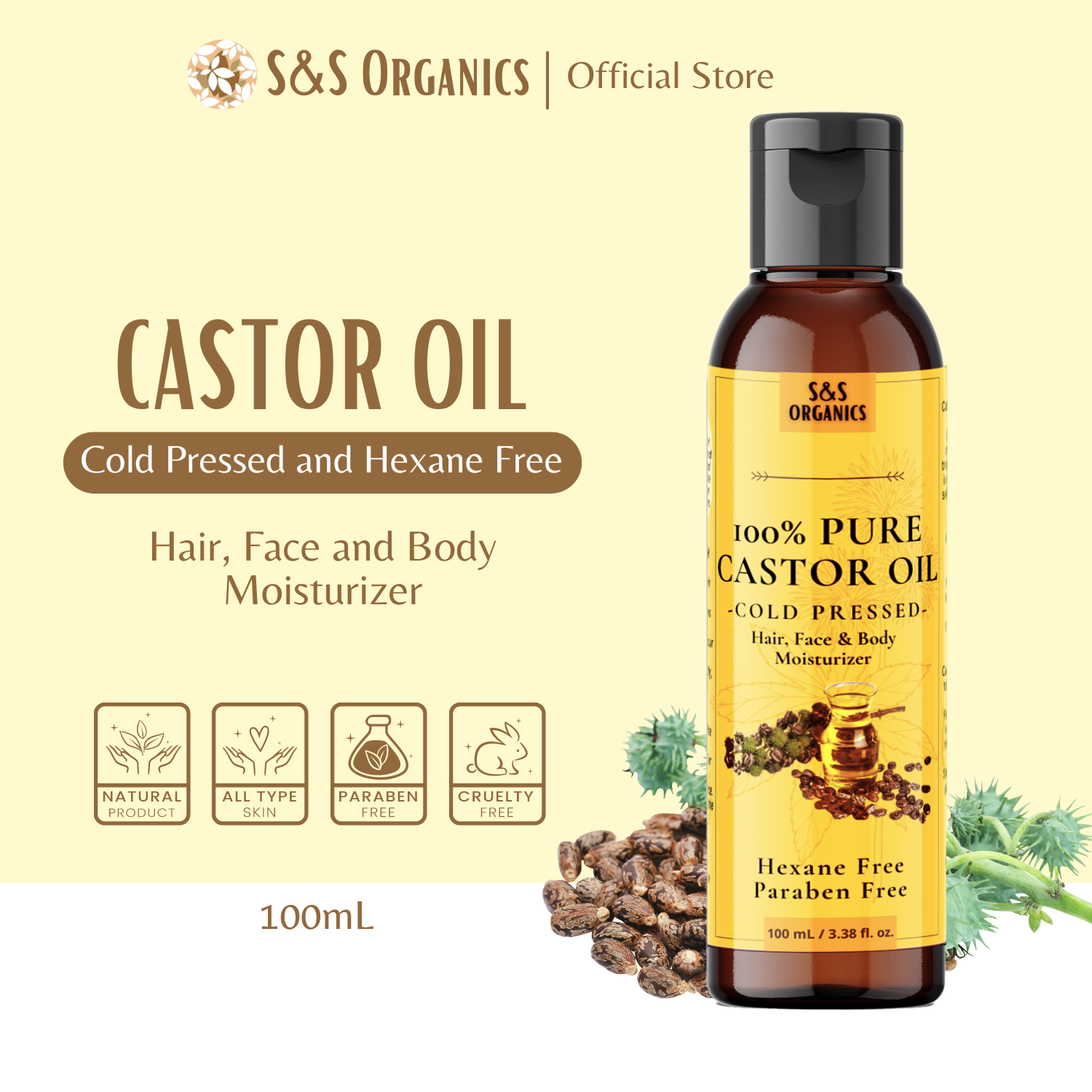 Shop Organic Cold Pressed Castor Oil For Cyst with great discounts and ...