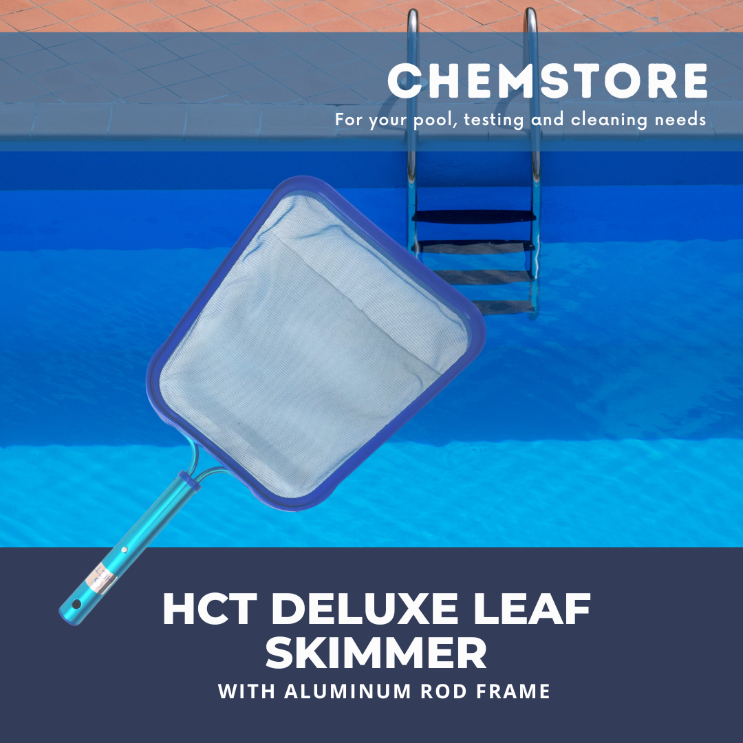 HCT Deluxe Leaf Skimmer Pool Net with Metal Reinforced Frame Hayward ...